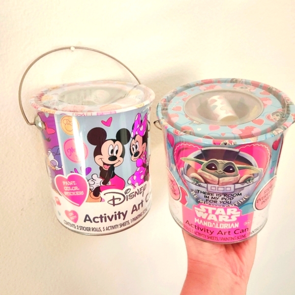 Disney | Toys | Disney And Star Wars Activity Art Cans Paint Color ...